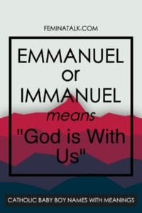 25 Catholic Baby Boy Names with Meanings – FeminaTalk