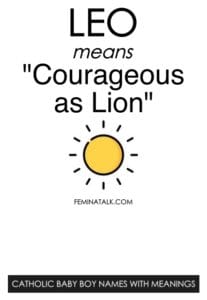 25 Catholic Baby Boy Names with Meanings – FeminaTalk